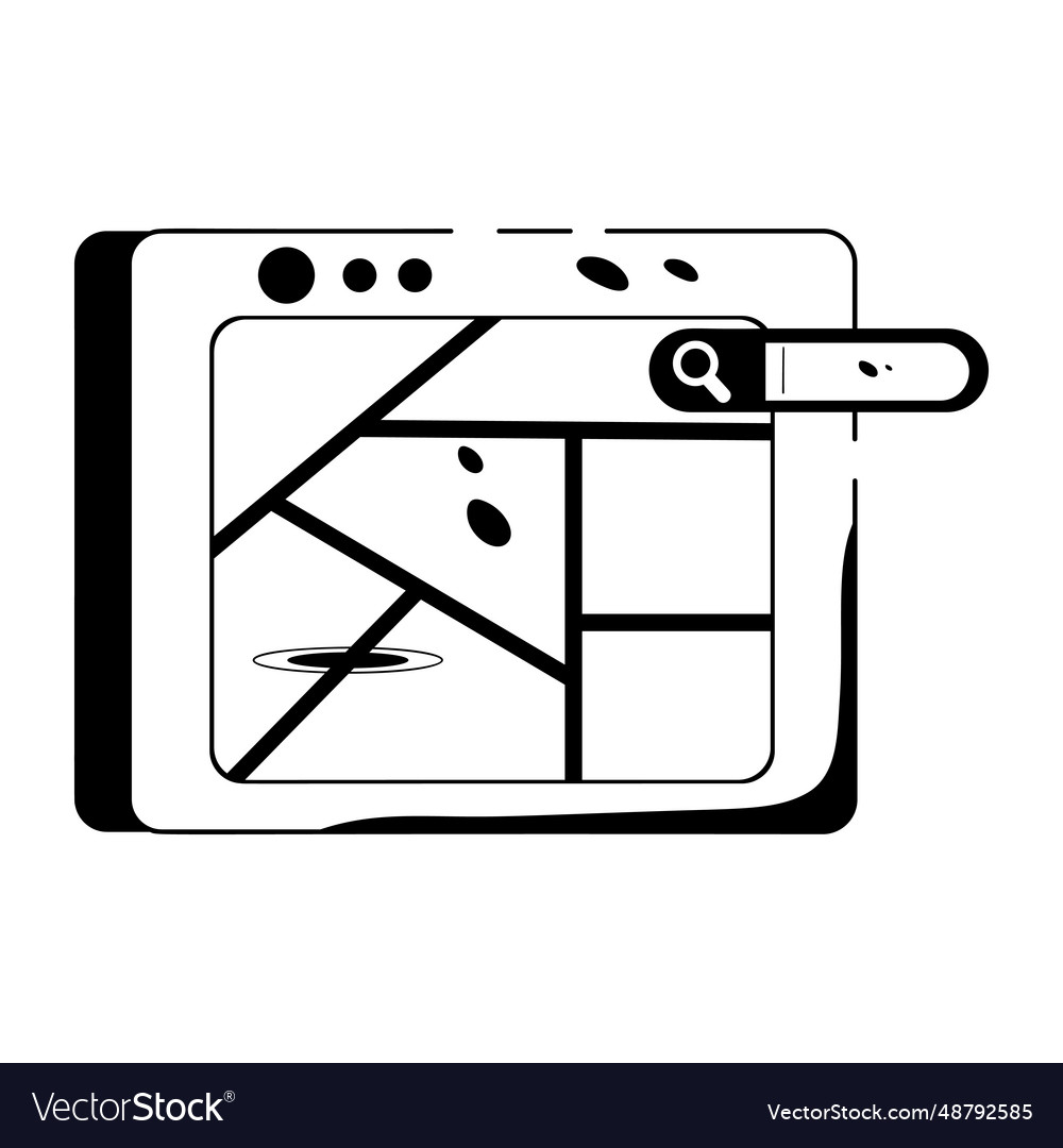 Search map Royalty Free Vector Image - VectorStock