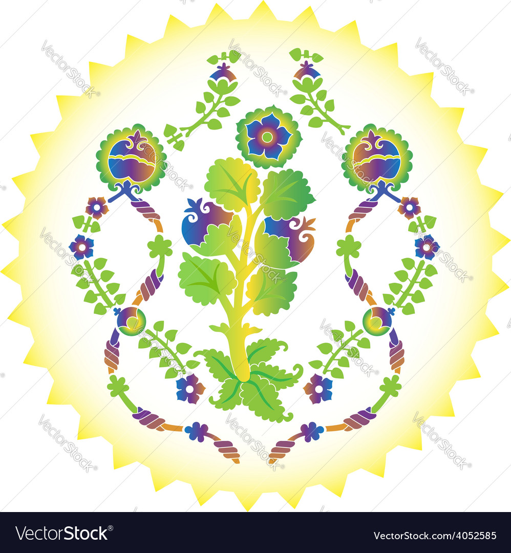 Sun and spring Royalty Free Vector Image - VectorStock