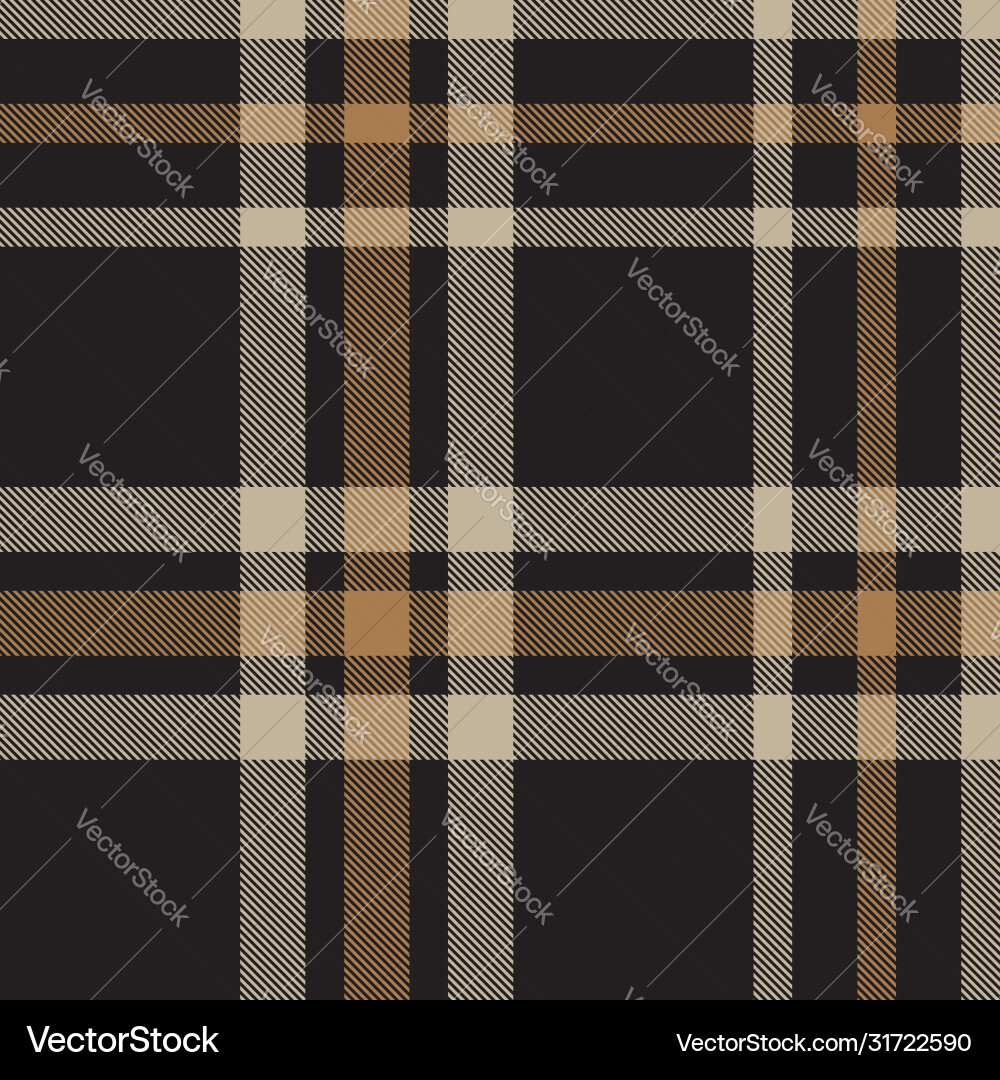 Brown plaid tartan seamless pattern Royalty Free Vector