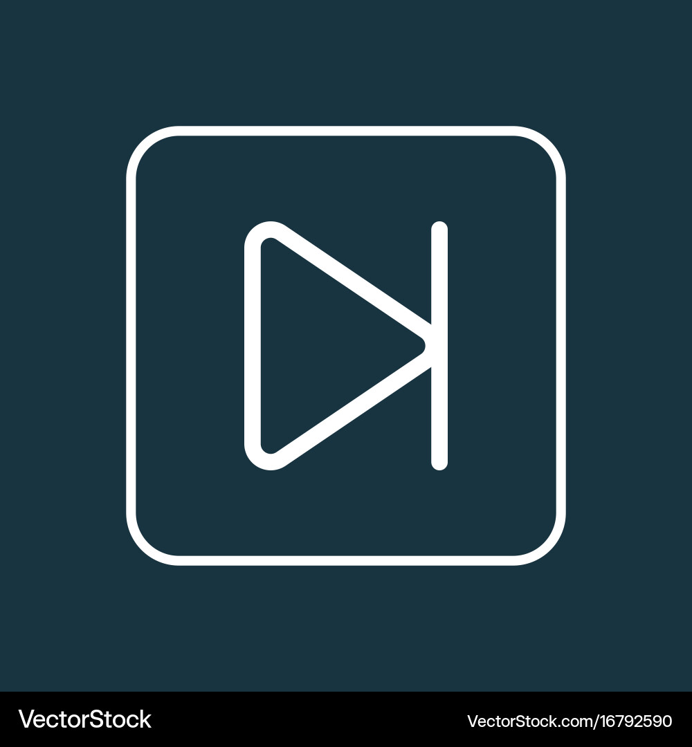 End outline symbol premium quality isolated Vector Image