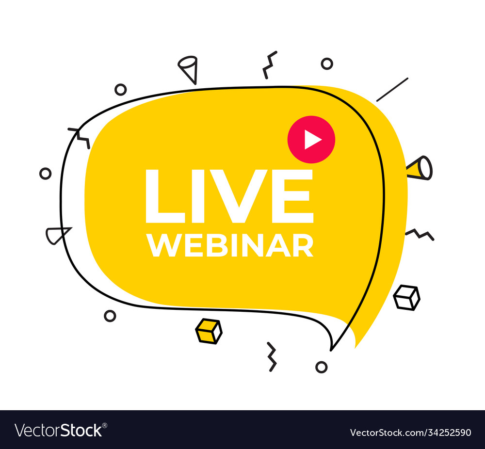 Live webinar sign icon eps10 Royalty Free Vector Image Live webinar sign icon eps10 Royalty Free Vector Image
