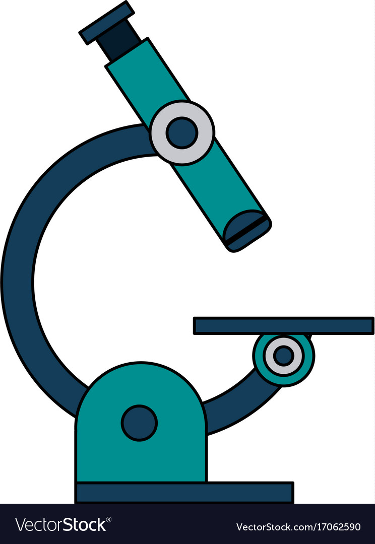 Microscope science icon image Royalty Free Vector Image