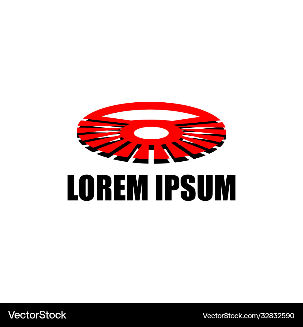 Modern circle concept logo for business Royalty Free Vector