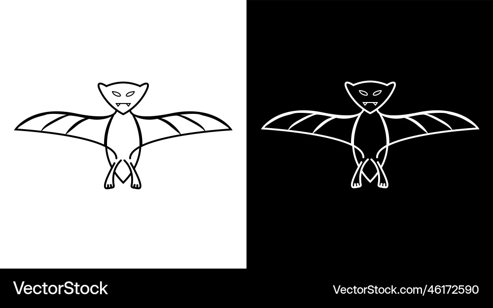 Nocturnal animal bat icon Royalty Free Vector Image