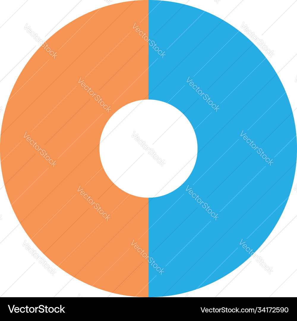 Segmented circles from 2 to 20 parts circular Vector Image