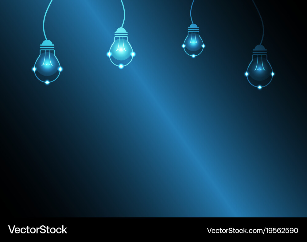 Technology future light bulb Royalty Free Vector Image