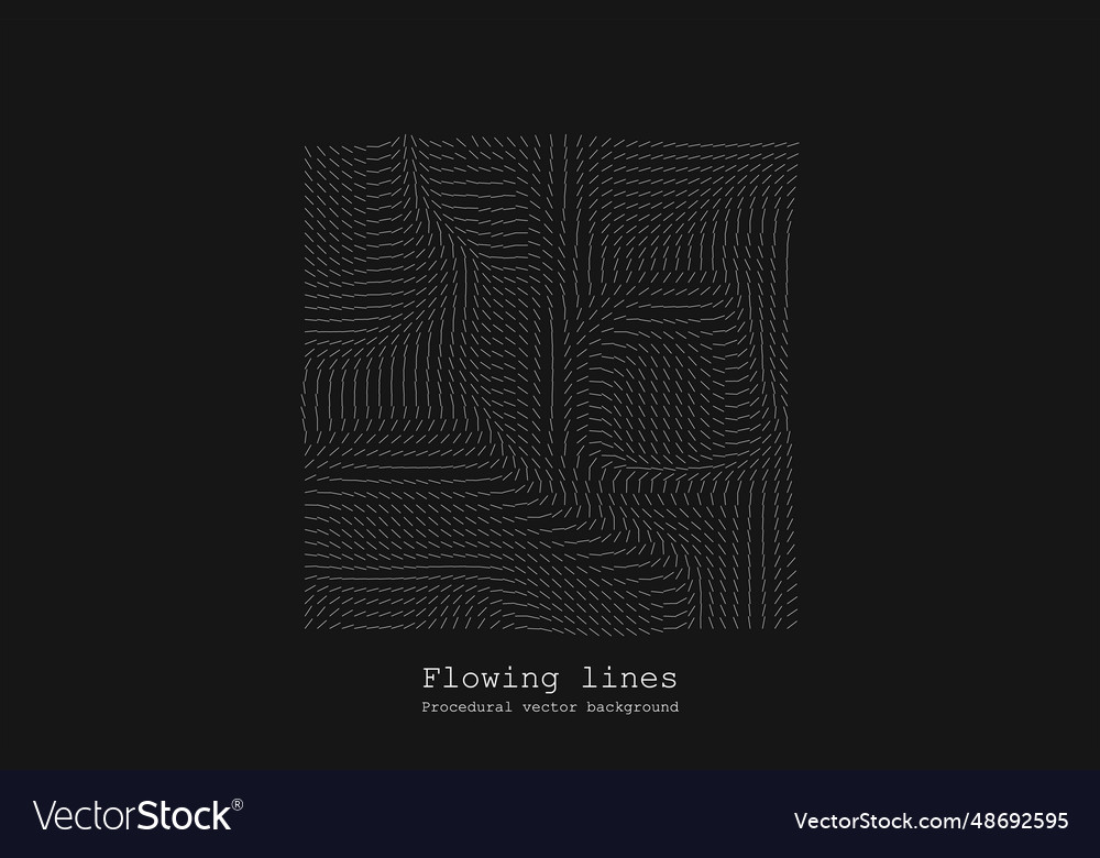 Abstract line matrix pattern noise flow dynamic Vector Image