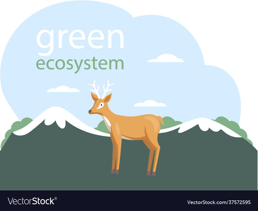 Caring for green ecosystem representative Vector Image