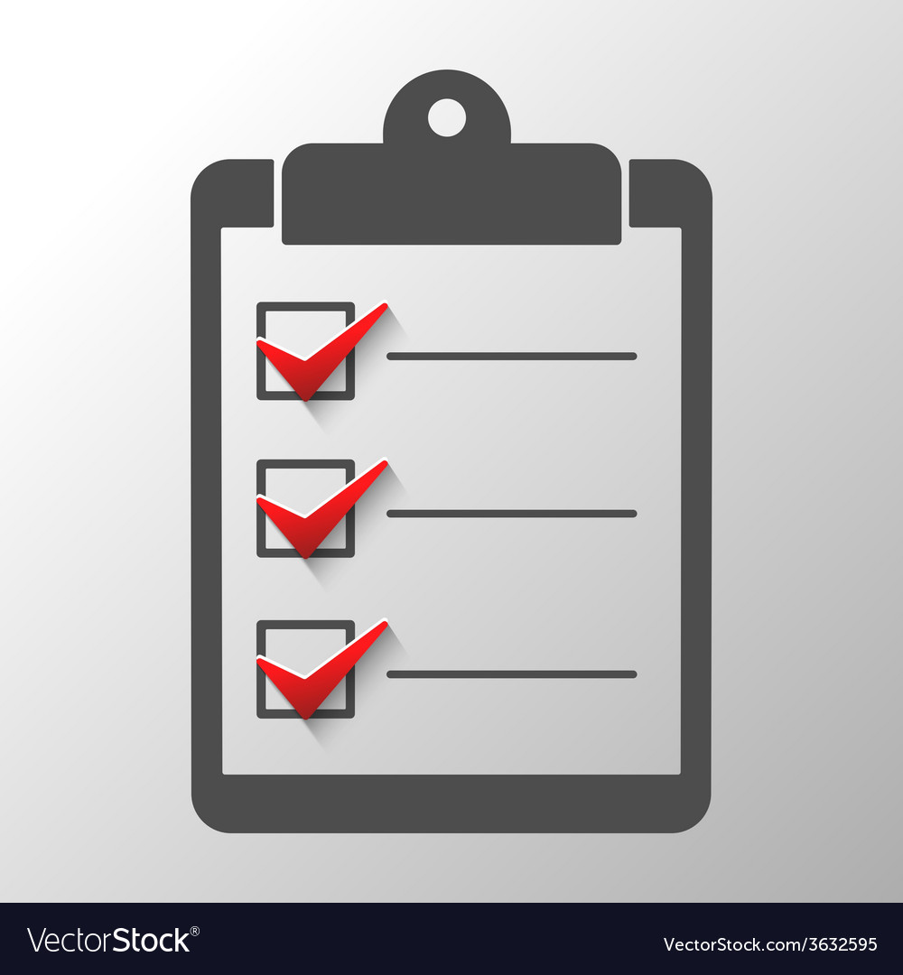 Check list Royalty Free Vector Image - VectorStock