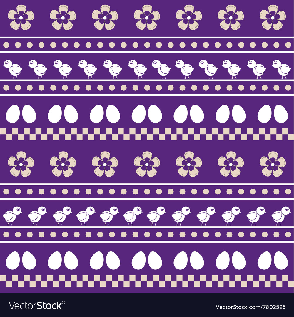 Easter seamless pattern Royalty Free Vector Image