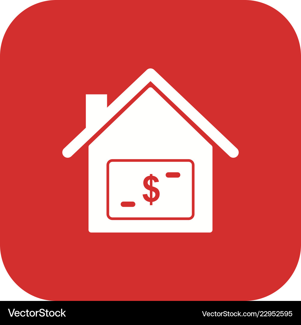 House price icon Royalty Free Vector Image - VectorStock
