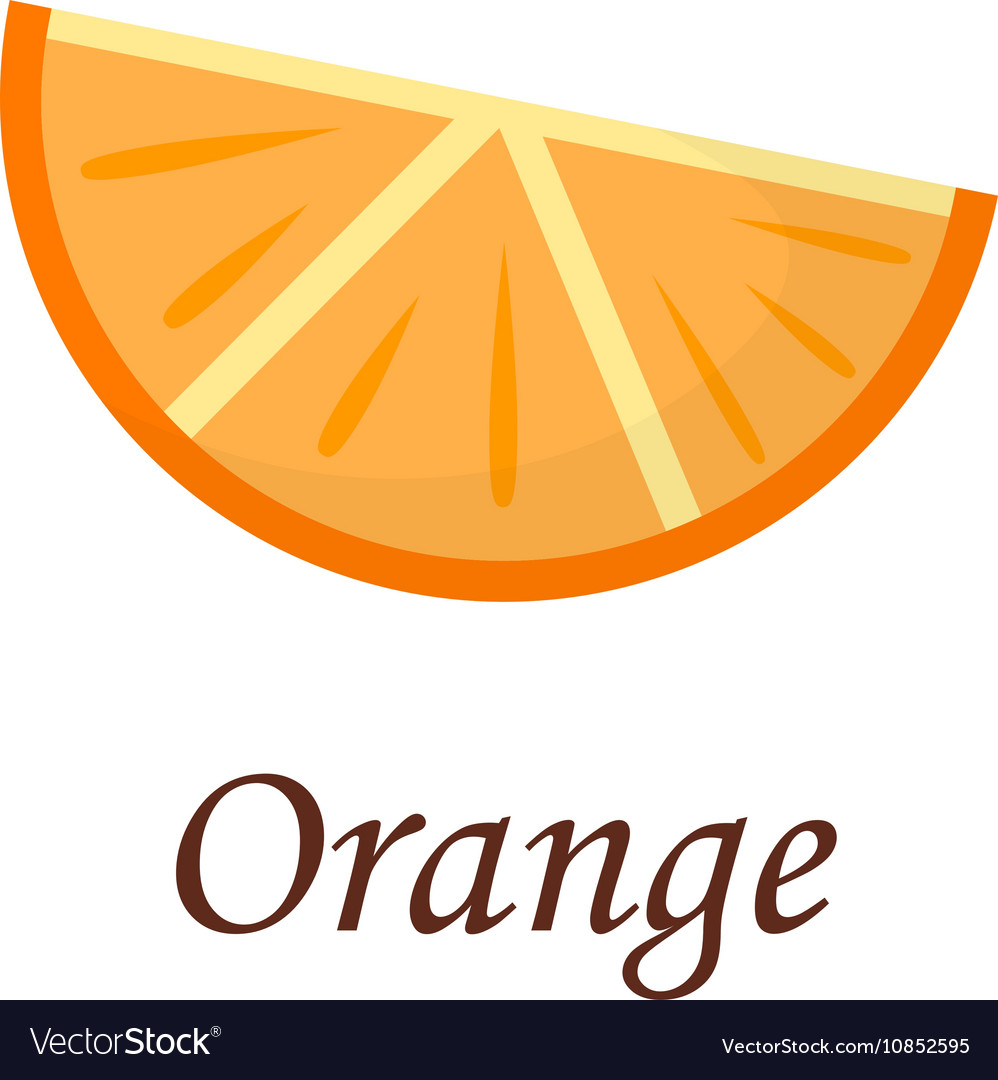 Orange slice Royalty Free Vector Image - VectorStock