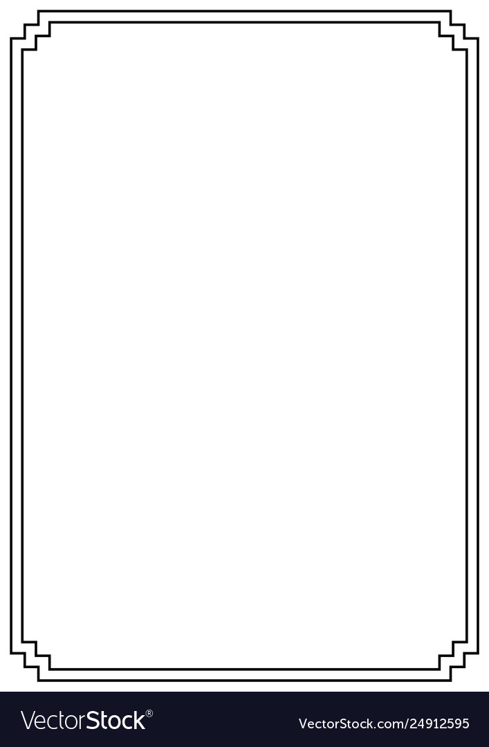 Simple Border Design For A4 Size Paper