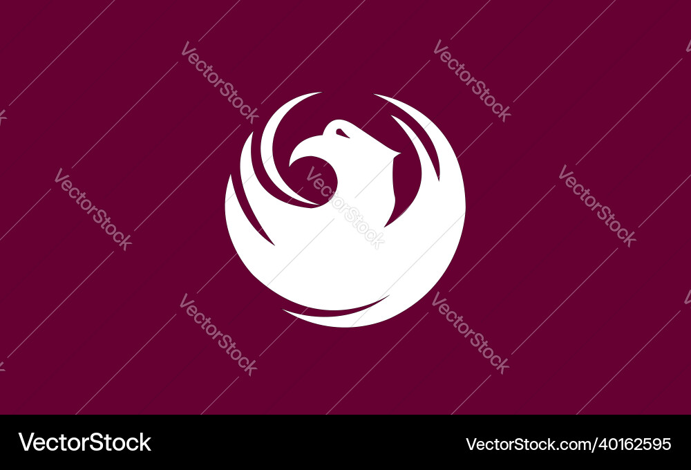 Phoenix arizona city flag Royalty Free Vector Image