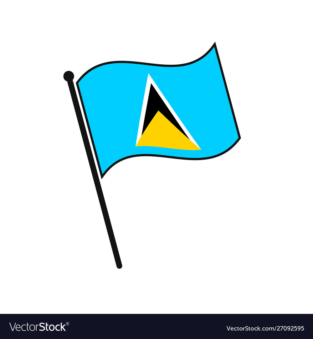 Simple flag isolated Royalty Free Vector Image