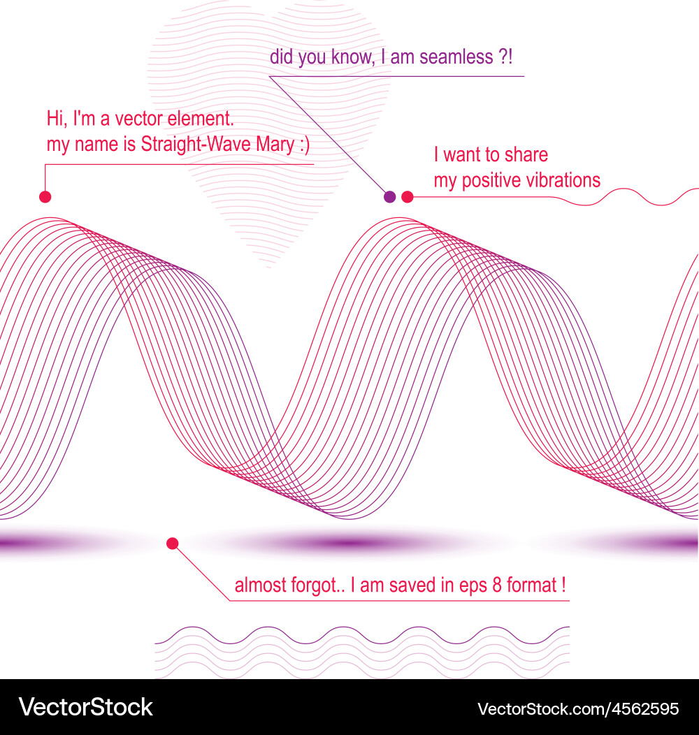Sophisticated 3d curve decoration clear eps8 Vector Image
