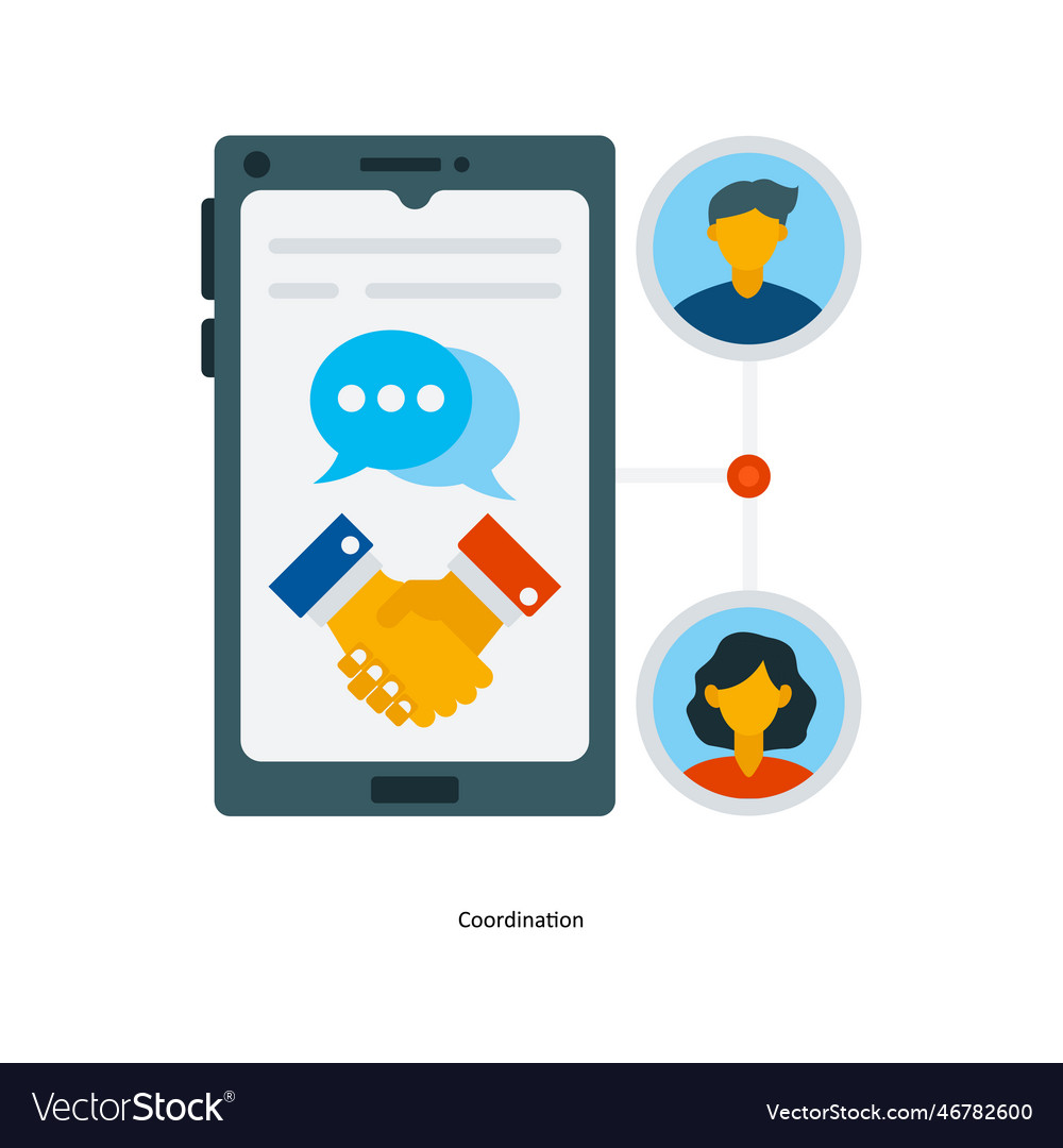 Coordination fill outline icons simple sto Vector Image Coordination fill outline icons simple sto Vector Image