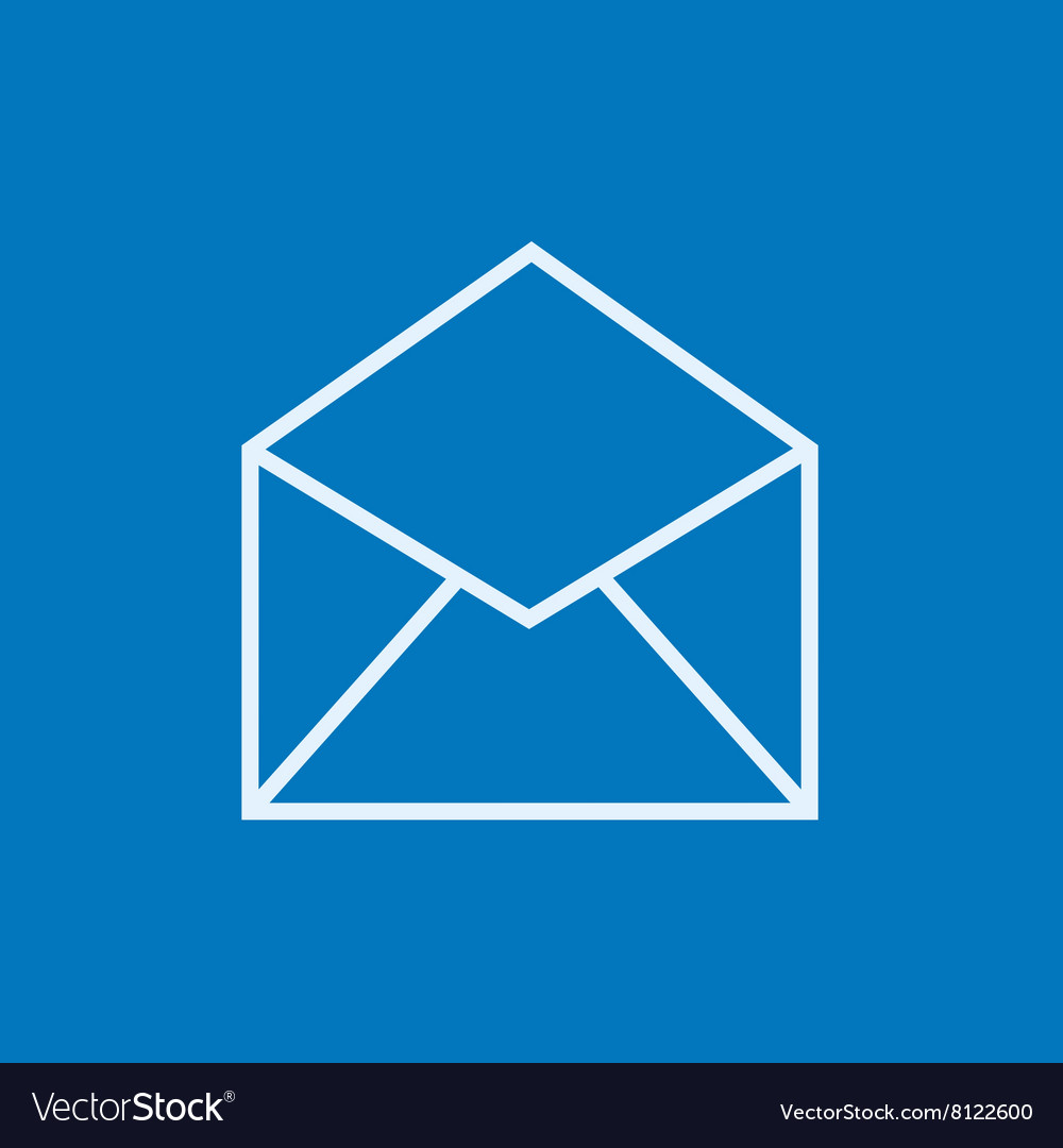 Envelope line icon Royalty Free Vector Image - VectorStock