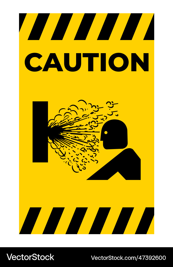 Explosion release of pressure symbol sign isolate Vector Image