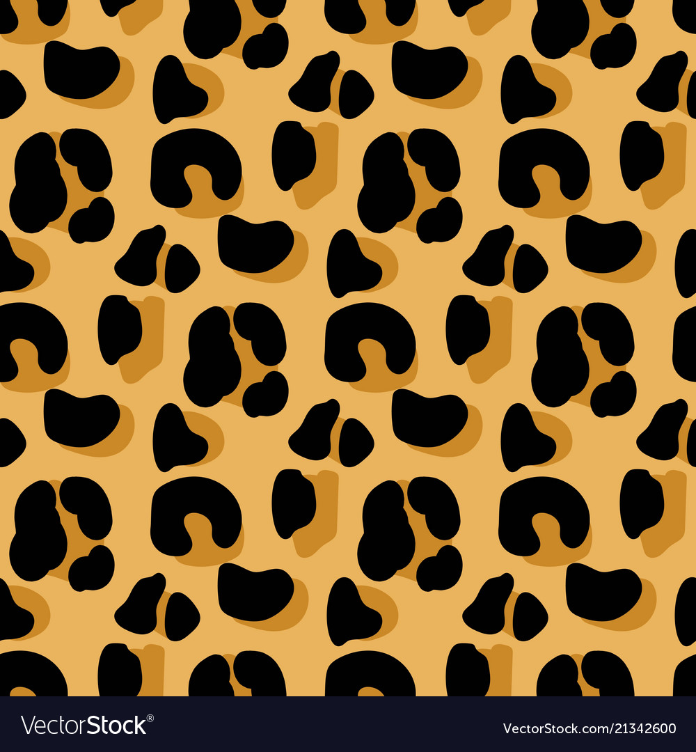 Leopard seamless pattern Royalty Free Vector Image