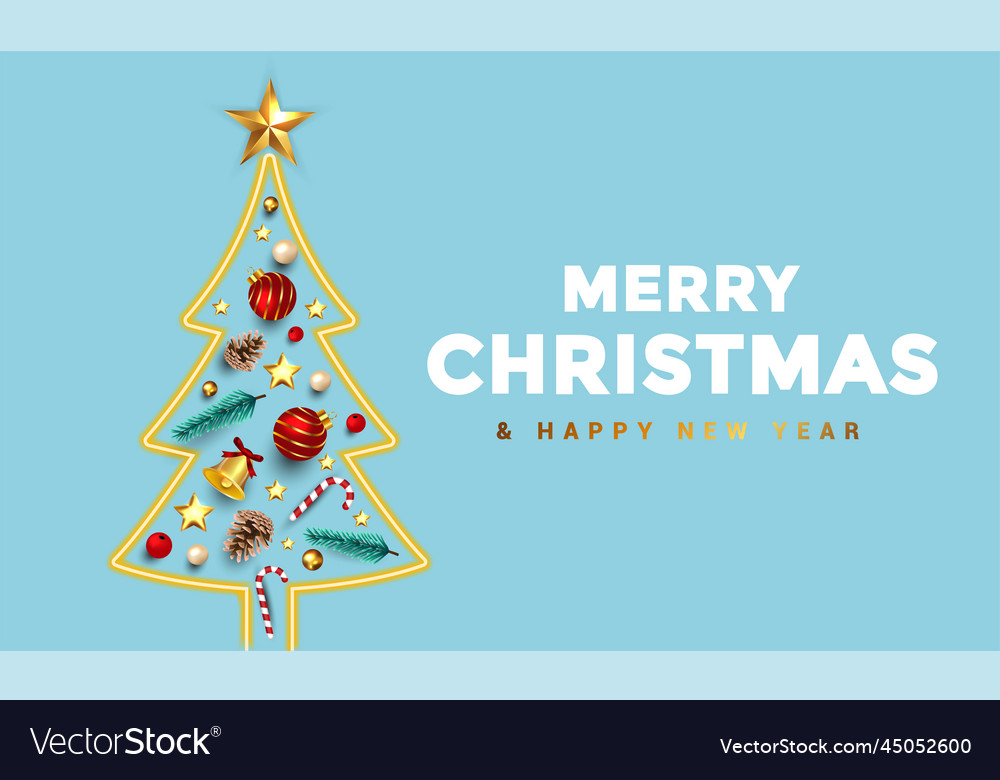 Merry christmas and hny 2 Royalty Free Vector Image