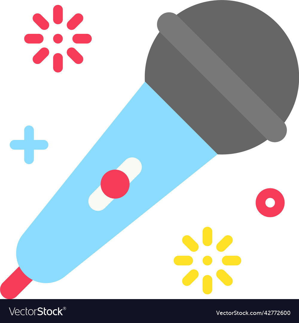 Microphone icon festa junina related Royalty Free Vector Microphone icon festa junina related Royalty Free Vector