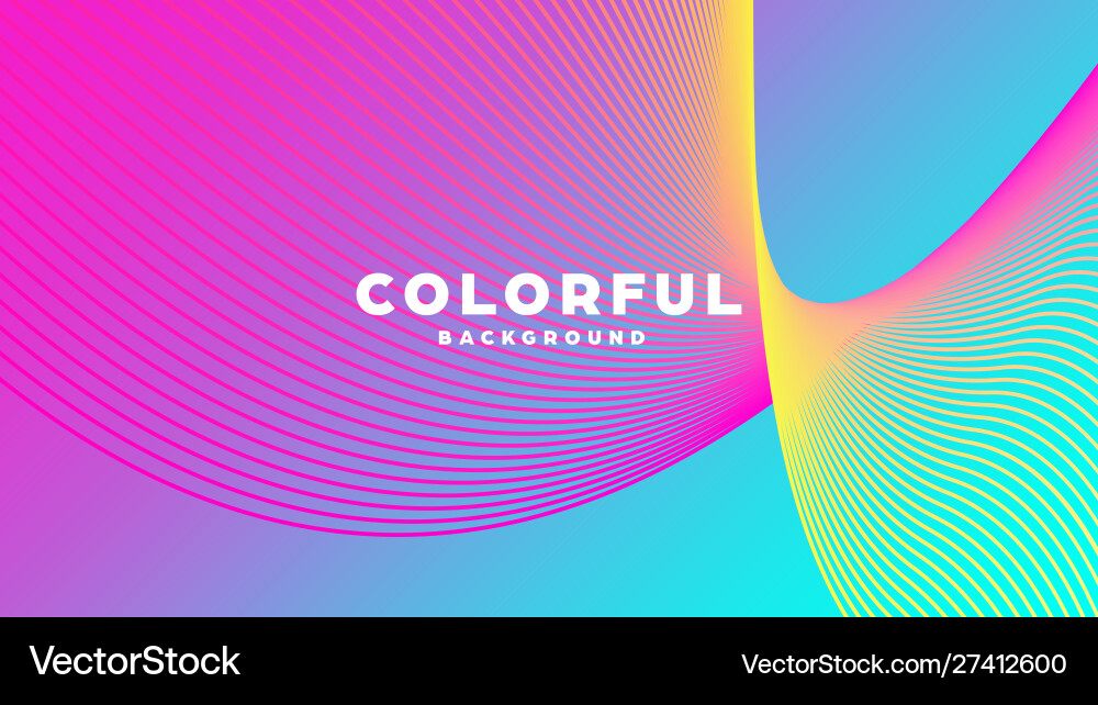 Modern minimal colorful abstract background lines Vector Image