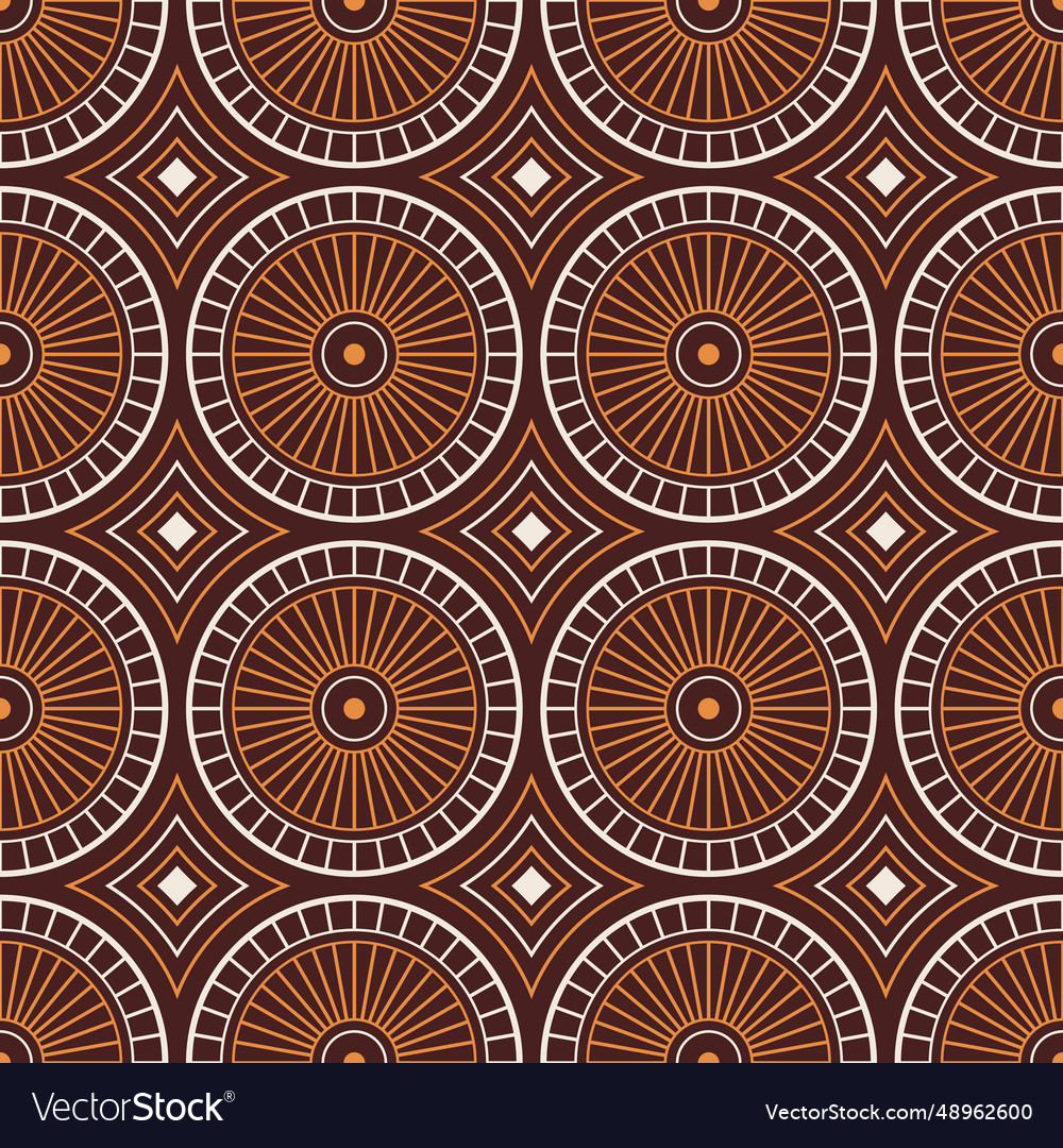 Seamless geometric pattern with circles Royalty Free Vector
