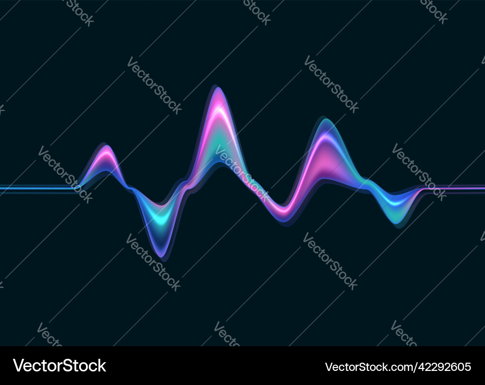Speaking sound wave abstract motion sound waves Vector Image