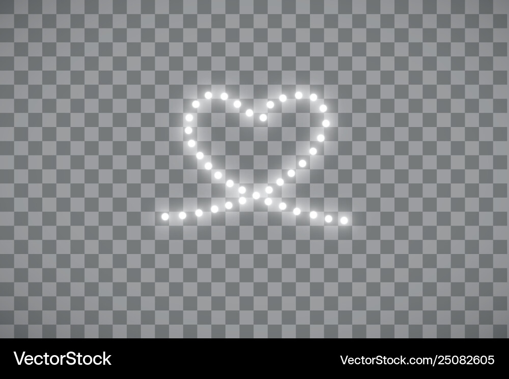 Track in form a strip shiny led Royalty Free Vector Image