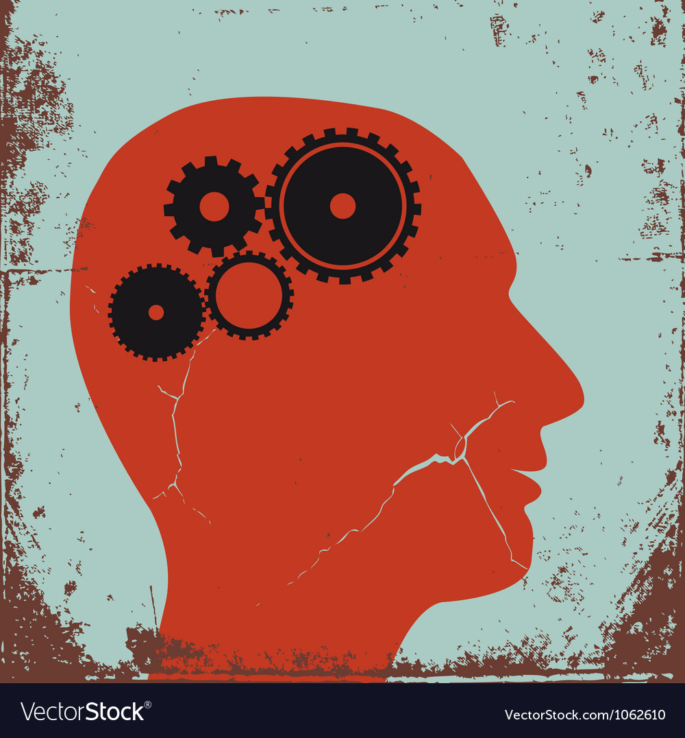 Brain human intelligence Royalty Free Vector Image