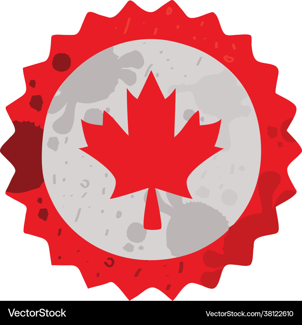 Canadian seal lace Royalty Free Vector Image - VectorStock