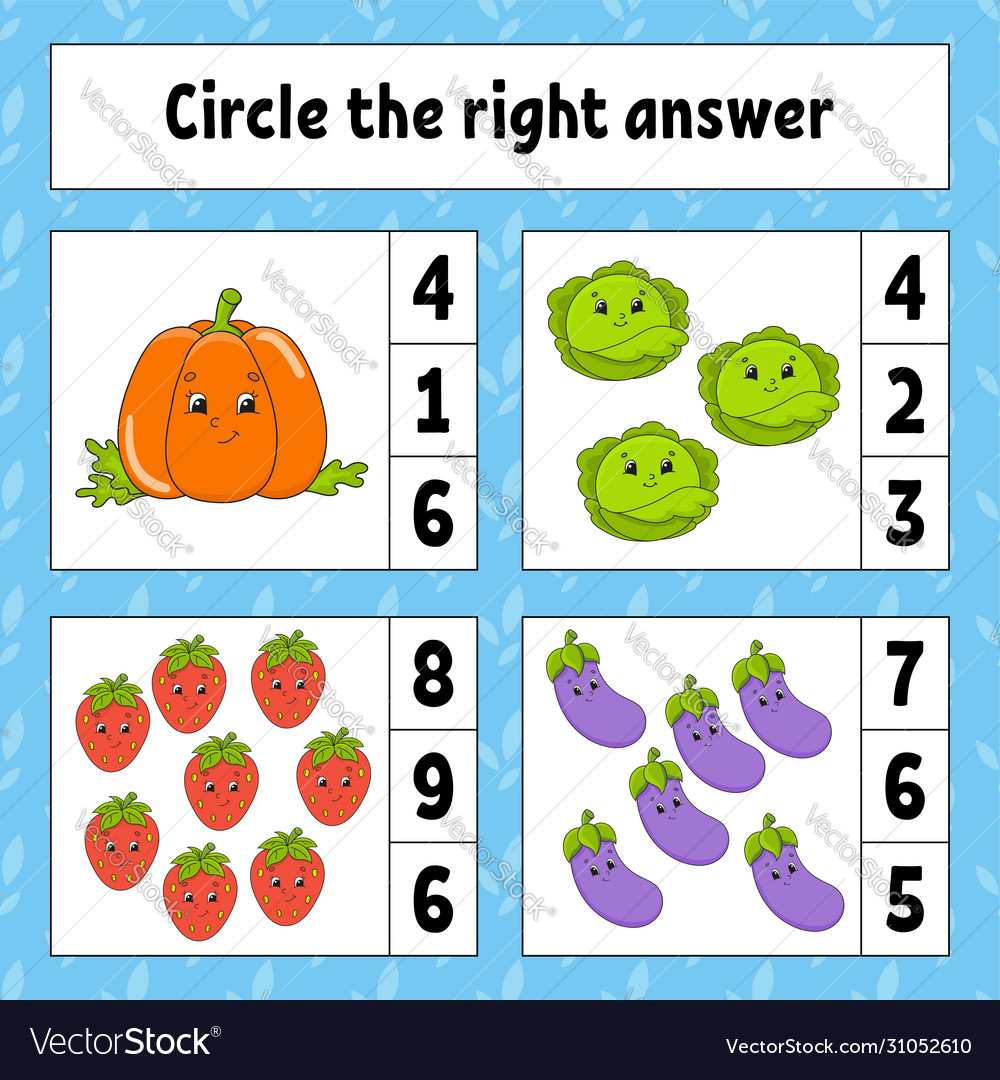 Circle right answer education developing Vector Image