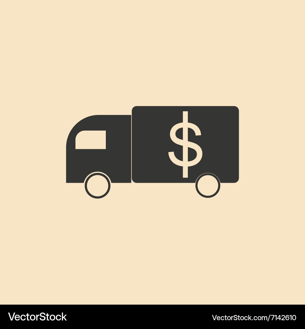 Flat in black and white collector car Royalty Free Vector