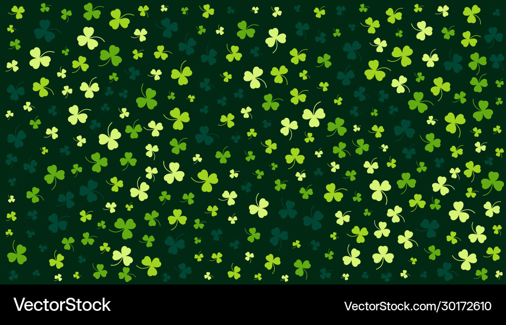 Happy saint patricks day green background Vector Image