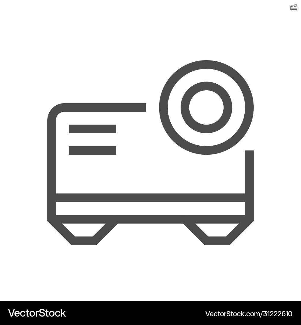 Projector film production technology icon Vector Image