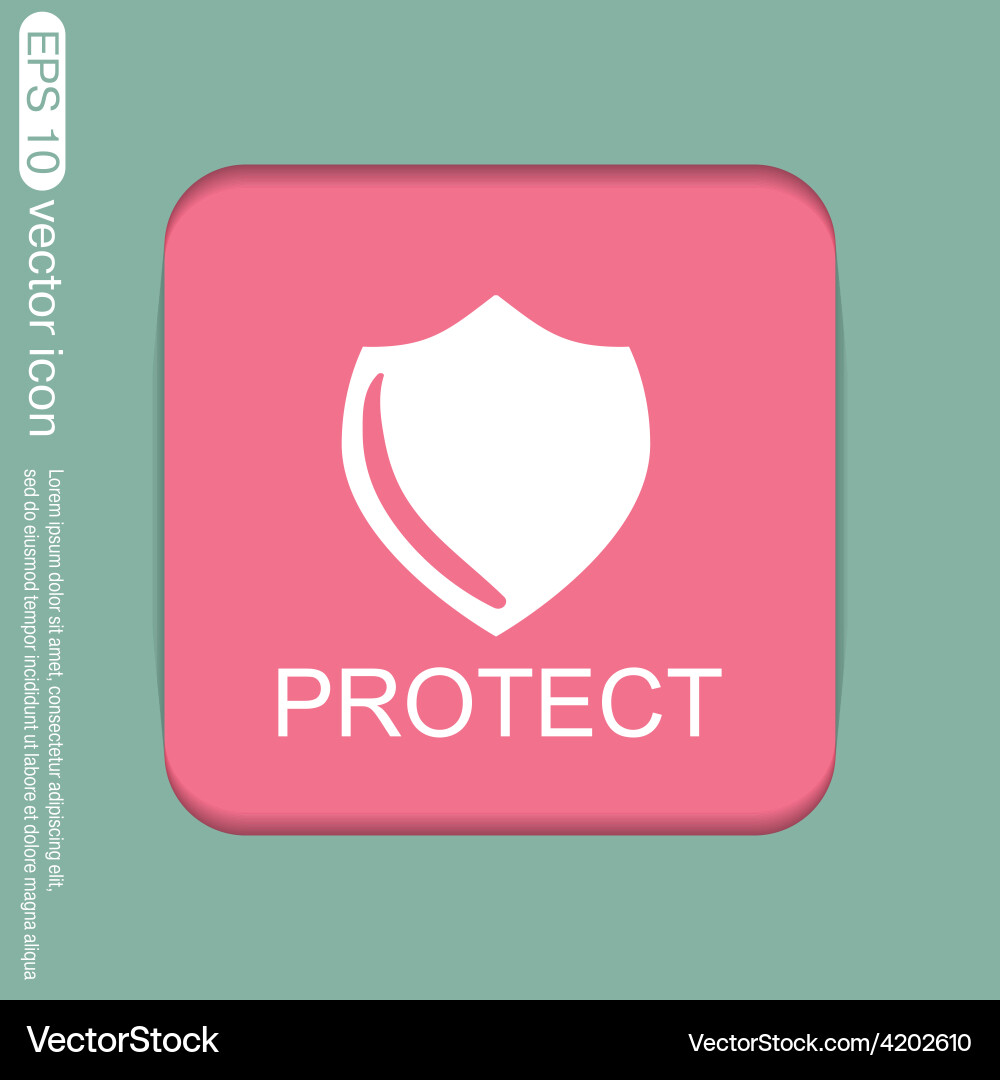 Shield a symbol of protection Royalty Free Vector Image