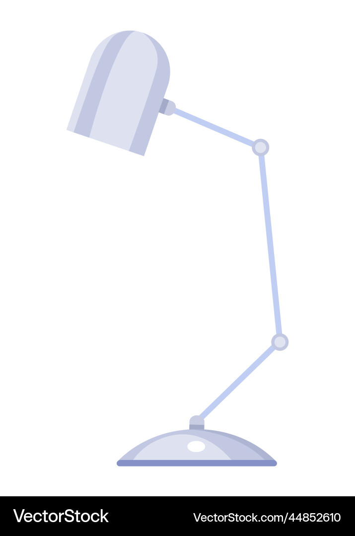 Vintage table desk lamp isolated on white Vector Image