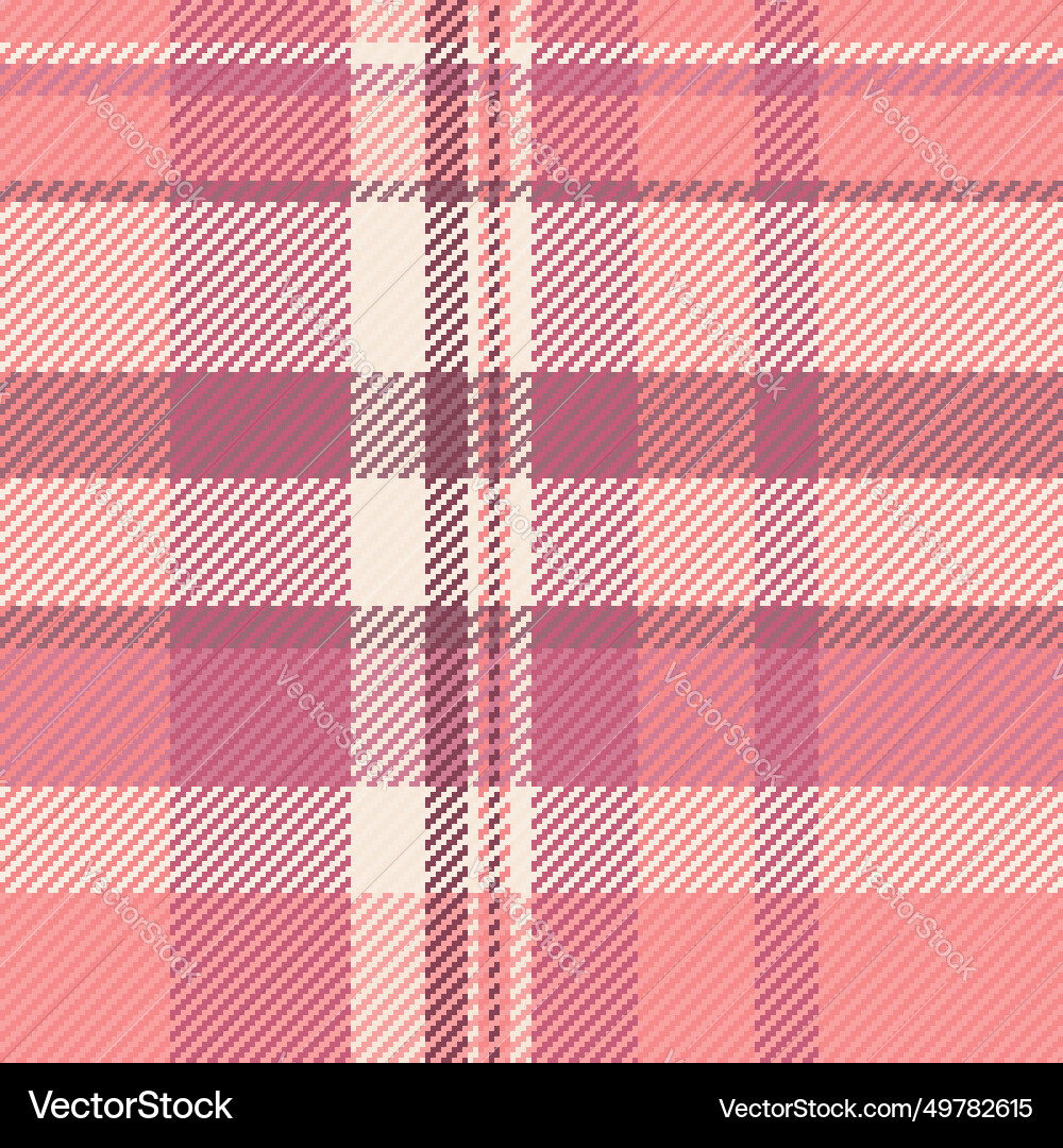 Fabric texture check of pattern seamless plaid Vector Image