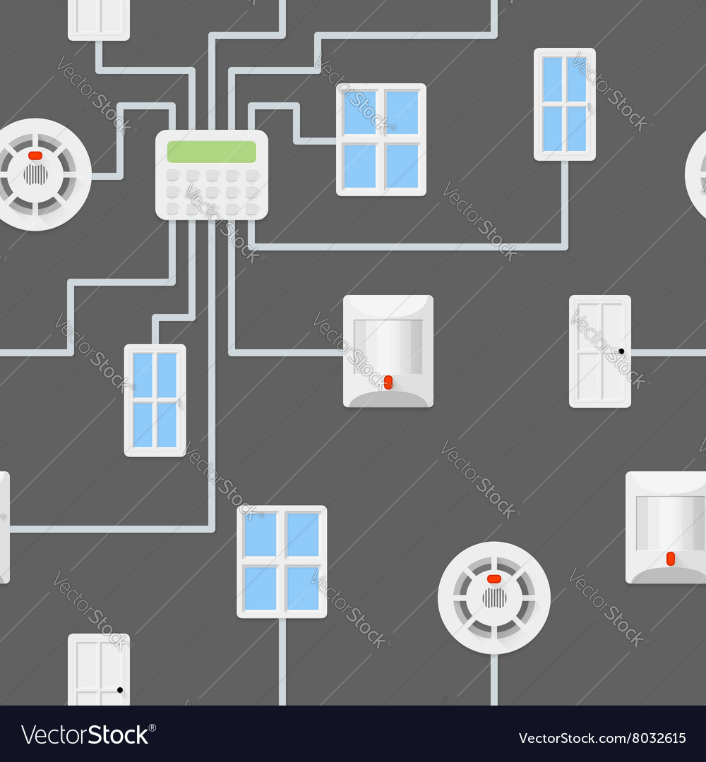 Security seamless pattern 20 Royalty Free Vector Image