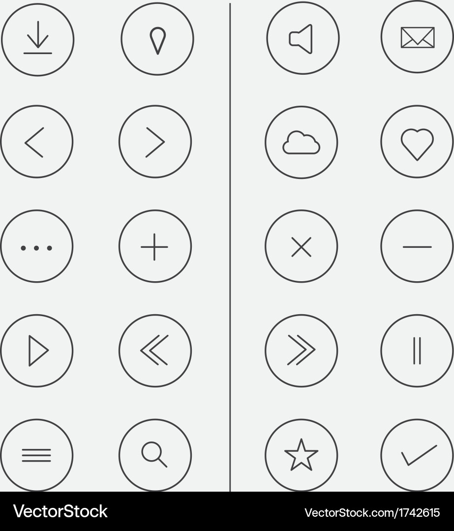 Set of mobile icon designs Royalty Free Vector Image