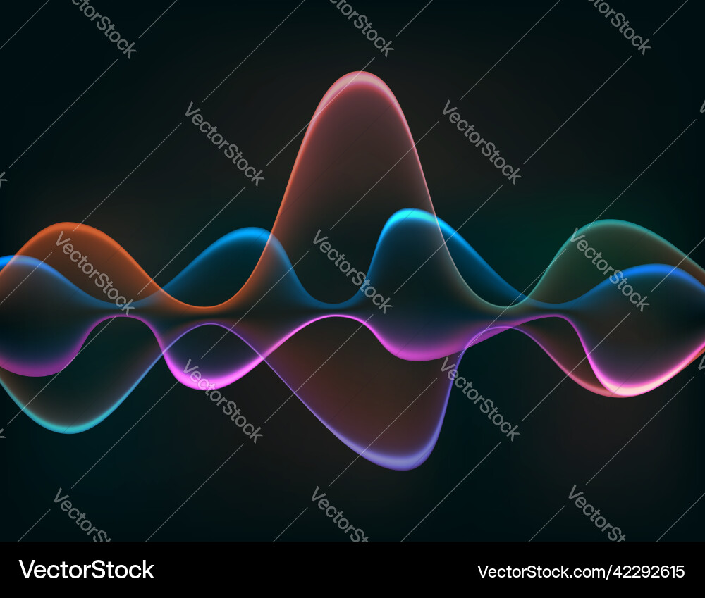 Speaking sound wave abstract motion sound waves Vector Image