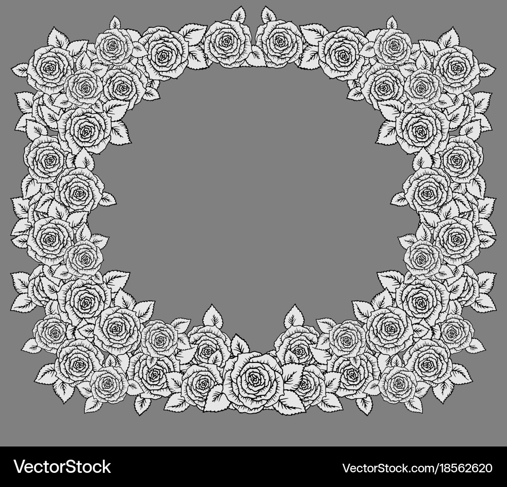 Beautiful blackwhite and gray frame Royalty Free Vector