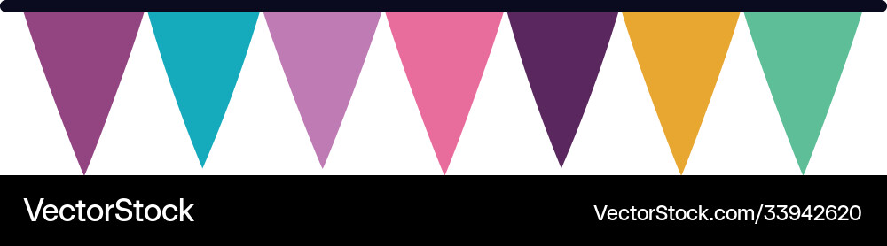 Party banner pennant design Royalty Free Vector Image