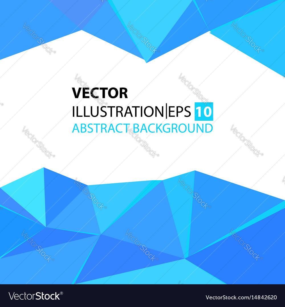 Triangular abstract background blue Royalty Free Vector