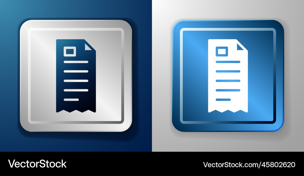 White paper check and financial check icon Vector Image