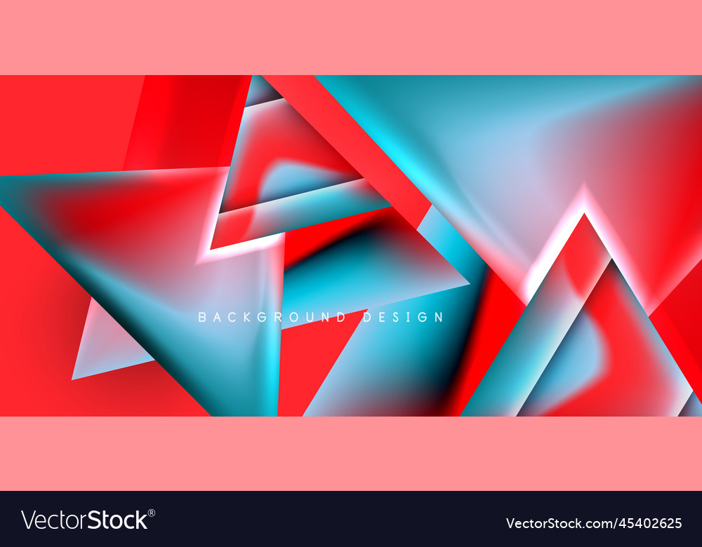 Abstract background with overlapping triangles Vector Image