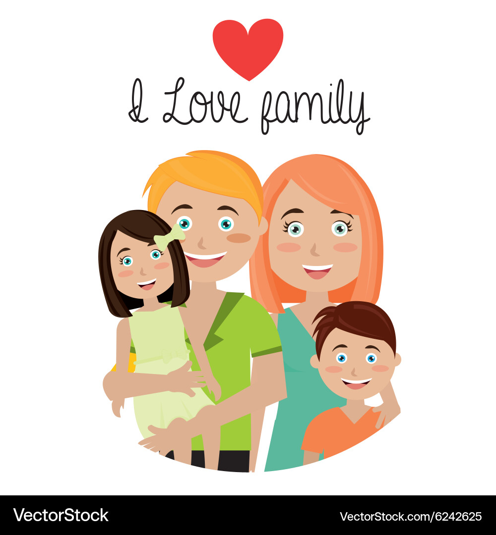 Family and home Royalty Free Vector Image - VectorStock