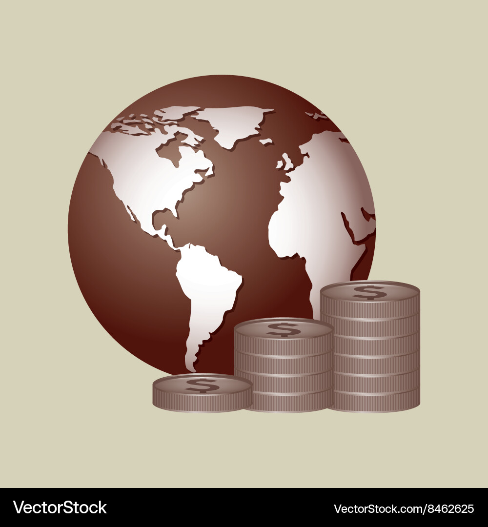 Global economy design Royalty Free Vector Image