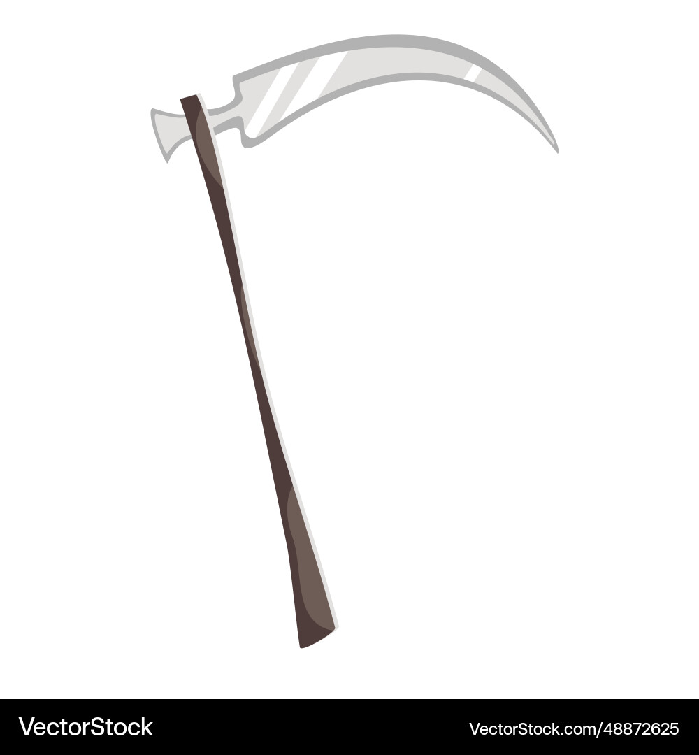 Halloween sickle cartoon Royalty Free Vector Image